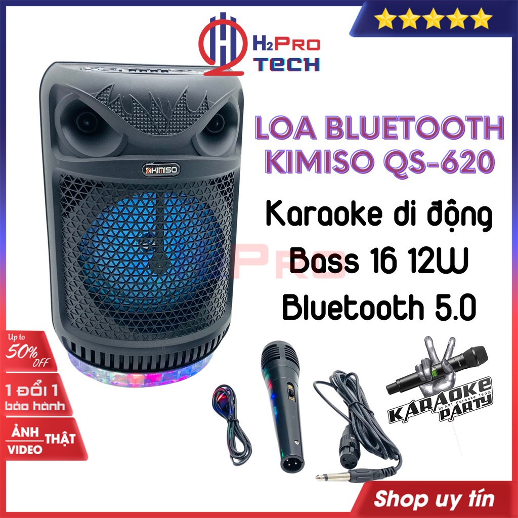 Loa Bluetooth Karaoke Mini, loa hát karaoke KIMISO QS-620 bass 16 cao ...