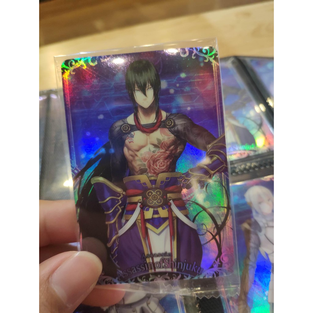 Thẻ bài sưu tầm bánh xốp Fate Grand Order FGO Assassin of Shinjuku SP - Super Rare - Tặng bọc ...