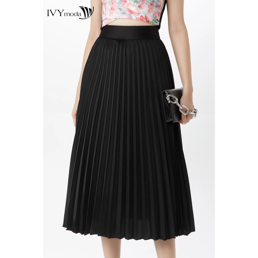 Chân váy lụa xếp ly IVY moda MS 31M7421 | Shopee Việt Nam