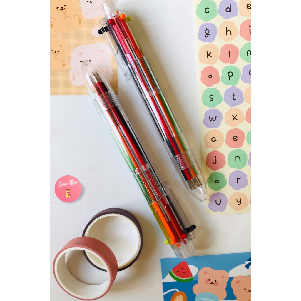 Bút bi 6 màu trong 1 (combo 2c) | Shopee Việt Nam