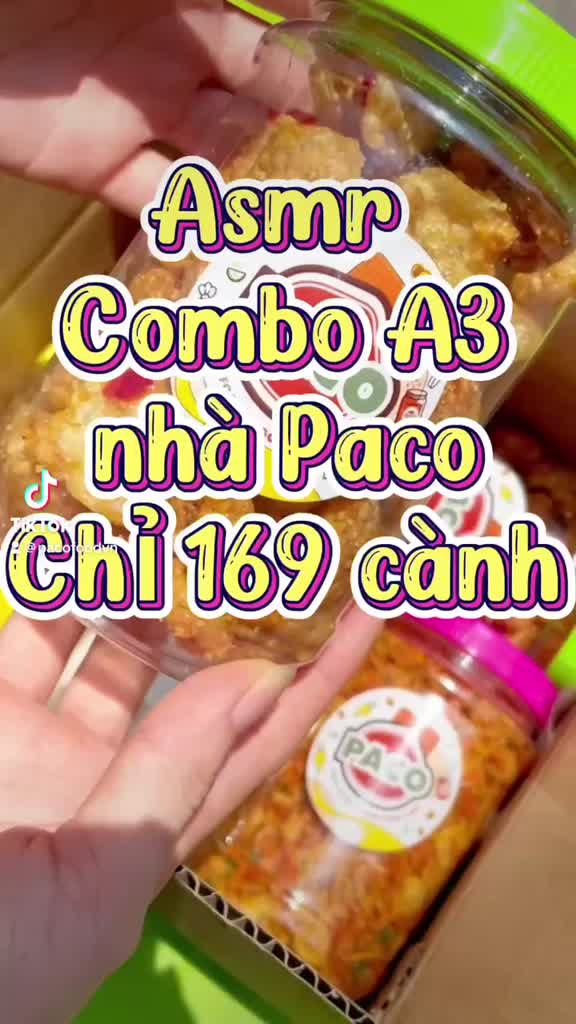 [DEAL 1K TỐP MỠ 150g] COMBO A3 PACO FOOD KÈM 5 BƠ PHÔ MAI BÁNH TRÁNG ...