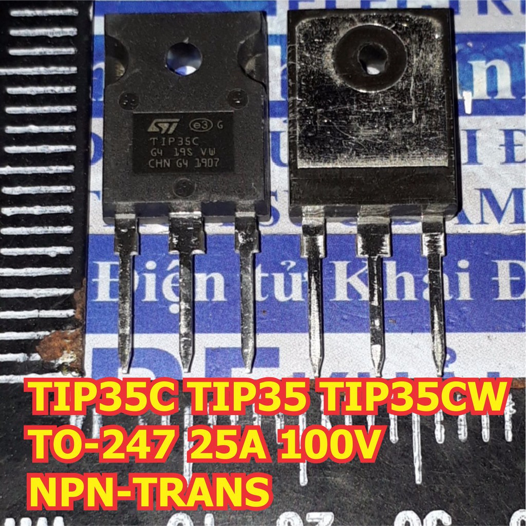 2 con TIP35C TIP35 TIP35CW TO-247 25A 100V NPN-TRANS kde5654 | Shopee ...