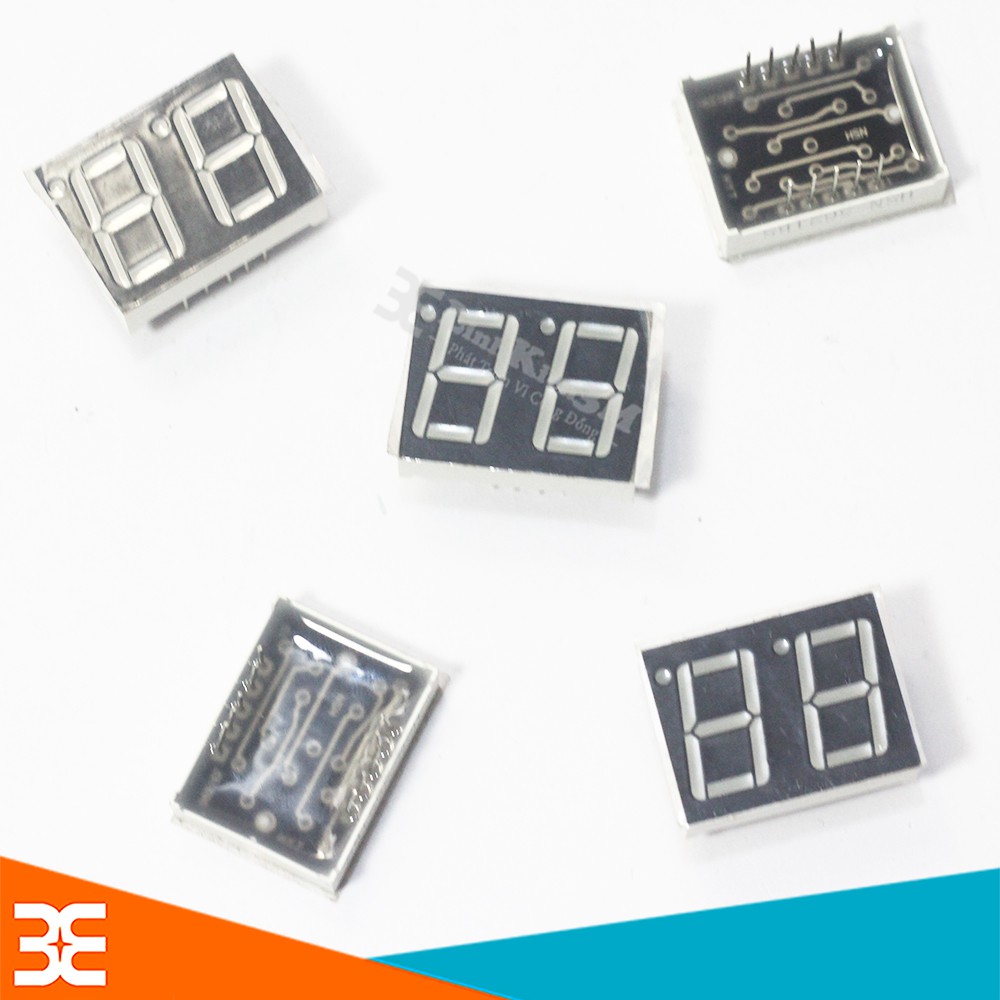 Bộ 5 led 7 thanh 2 số đỏ anode chung 0.56 inch | Shopee Việt Nam