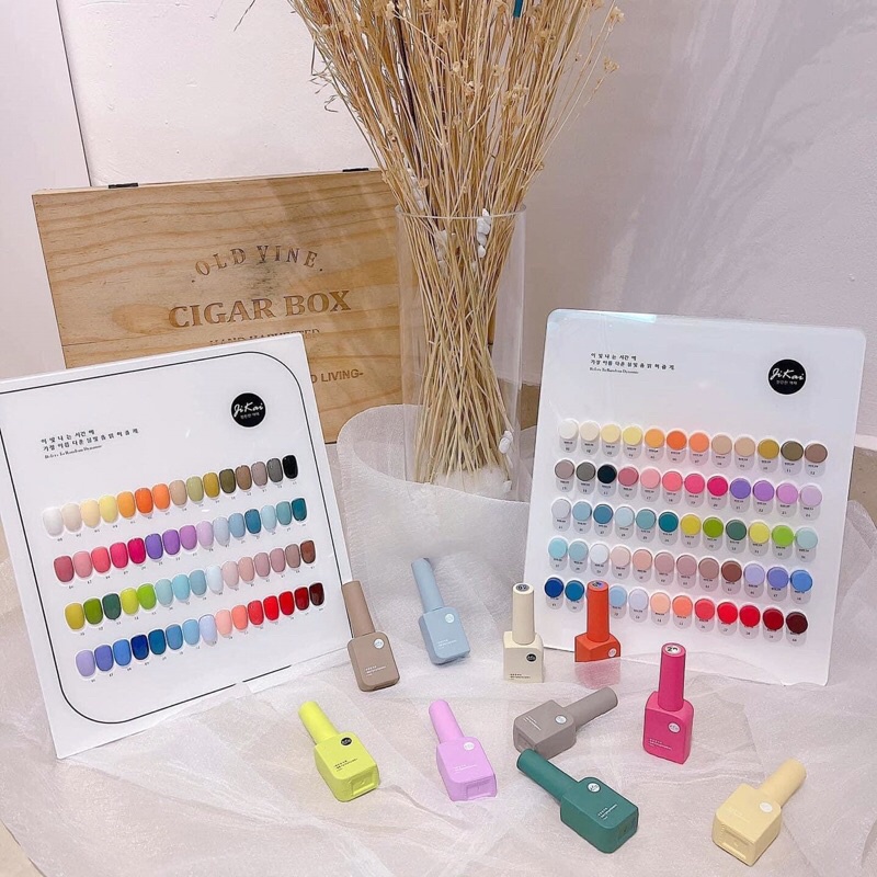 Sơn jikai set 60 màu - Tặng kèm base top và 2 bảng màu | Shopee Việt Nam