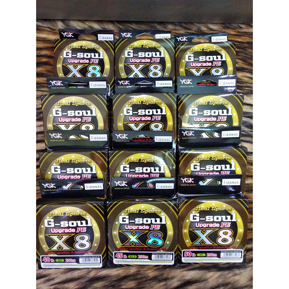 Dây Câu Cá YGK G-Soul Upgrade PE X8 - 200m | Shopee Việt Nam
