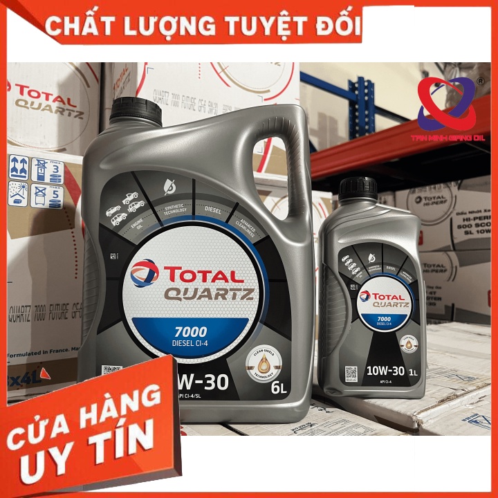 [Chính hãng TotalEnergies VN] 7L Nhớt động cơ ô tô diesel TOTAL QUARTZ ...