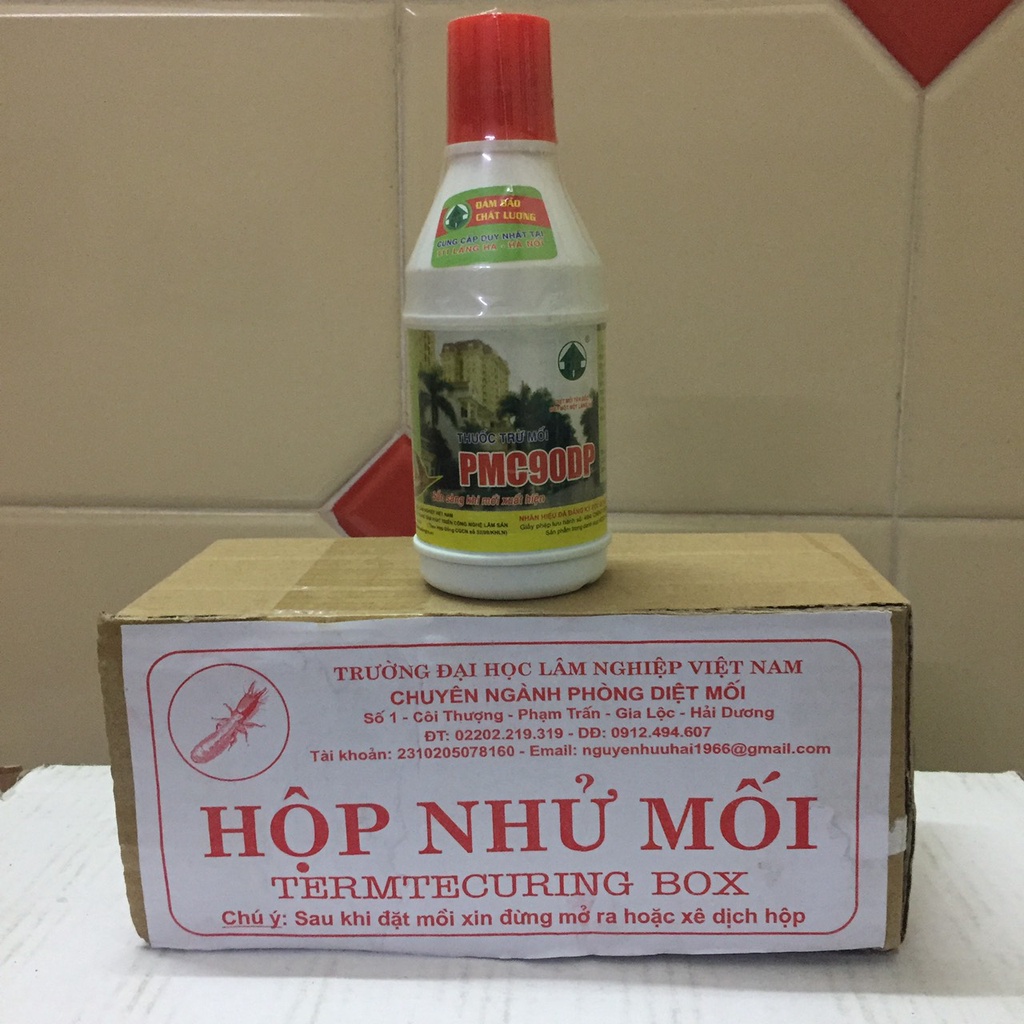 Bộ diệt mối tận gốc PMC 90dp kèm hộp nhử mối và hướng dẫn sử dụng hiệu ...