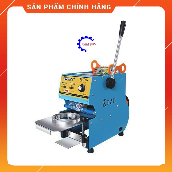 Máy dán ép dập đậy đóng nắp miệng ly cốc hộp Eton D7 (ET-D7) Ép ly trà ...