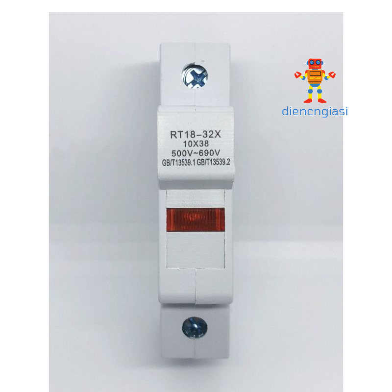 Đế cầu chì RT18-32X 1P / Cầu chì sứ 10x38 | Shopee Việt Nam