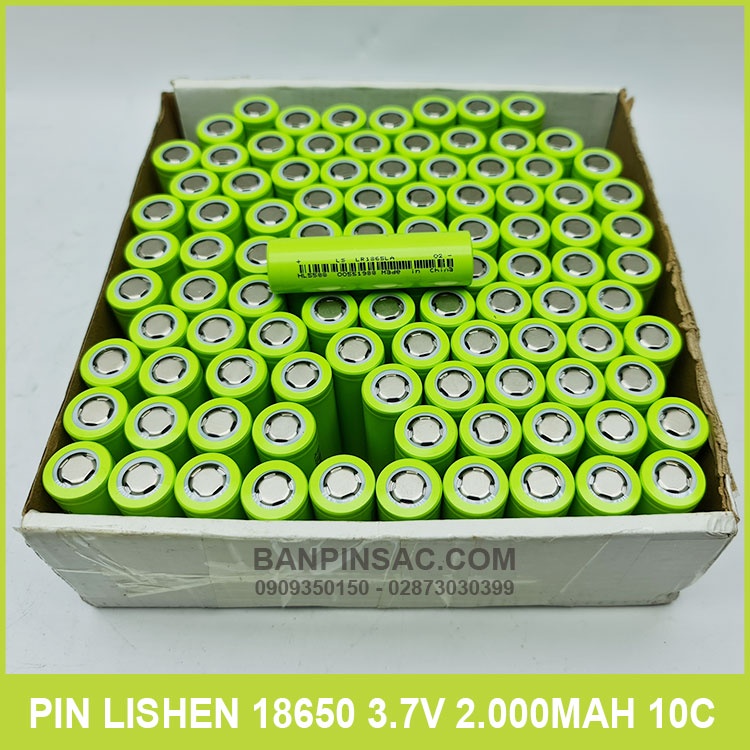 PIN LISHEN 18650 2000mAh xả 10C 20A 3.7V chinh hãng | Shopee Việt Nam