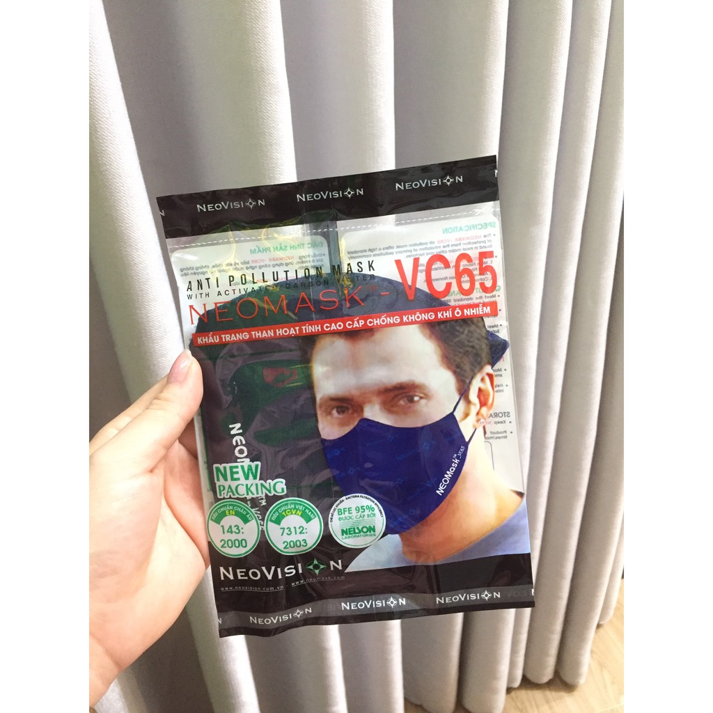 Combo 5 cái khẩu trang Neo-Mask than hoạt tính VC65 | Shopee Việt Nam