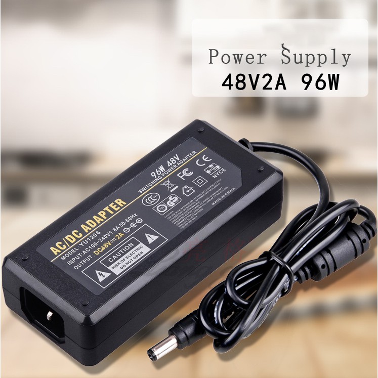 Adapter nguồn 48V 2A - POE dùng cho các thiết bị AP, Router wifi CPE ...