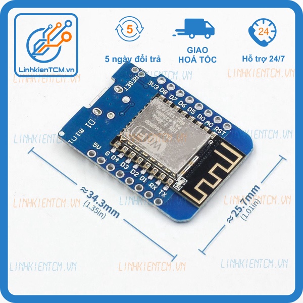Module thu phát wifi Wemos d1 mini module wifi ESP8266 | Shopee Việt Nam
