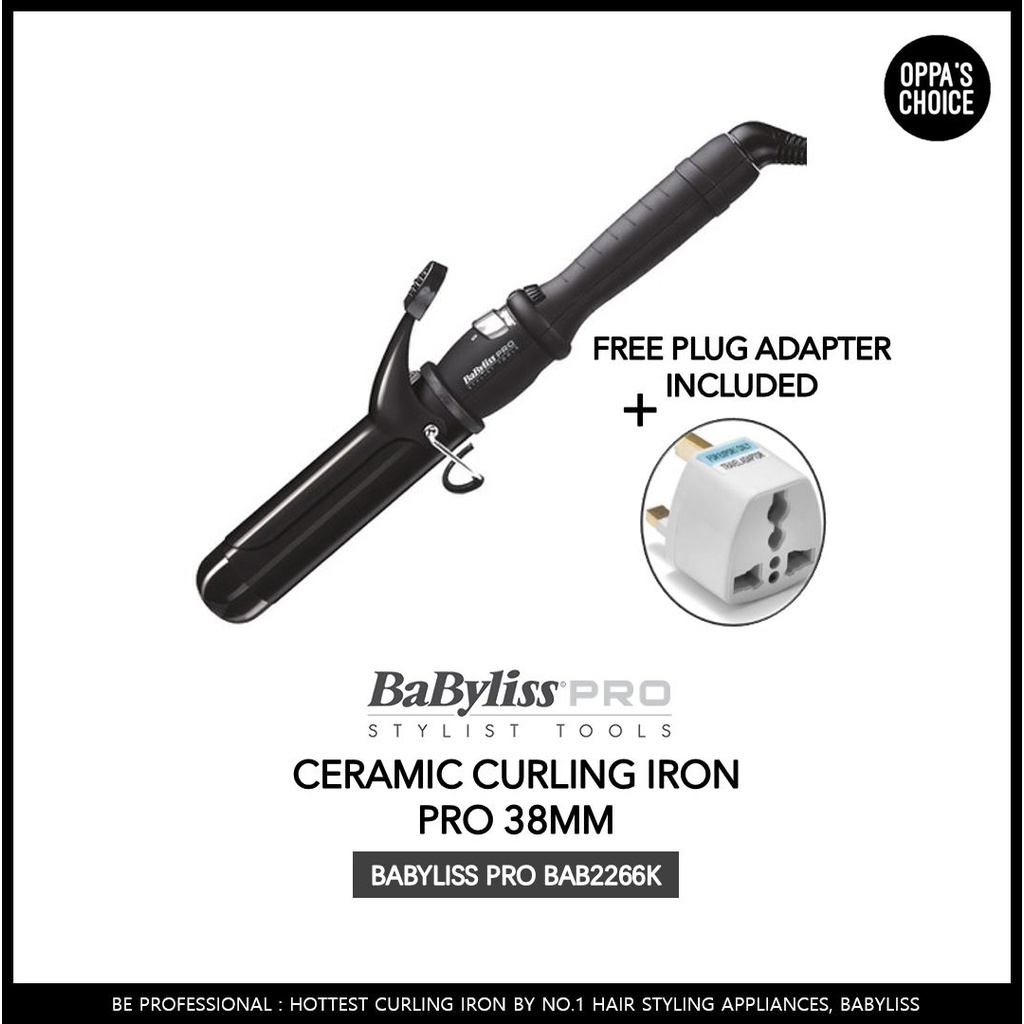 BABYLISS PRO CERAMIC DIAL-A-HEAT CURLING IRON 38mm (BAB2266K) | Shopee Việt Nam