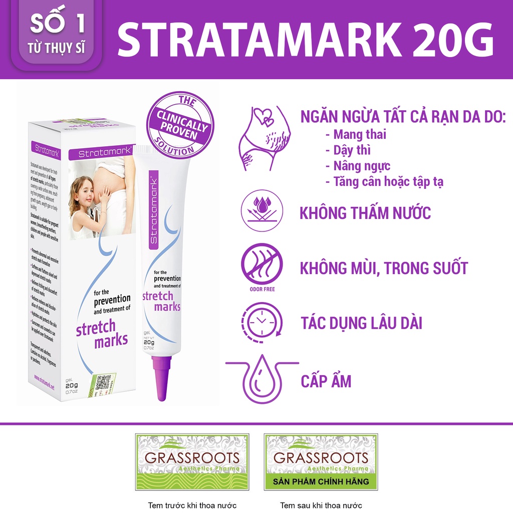 Gel cải thiện rạn da Stratamark 20g - Stratpharma Thụy Sĩ | Shopee Việt Nam