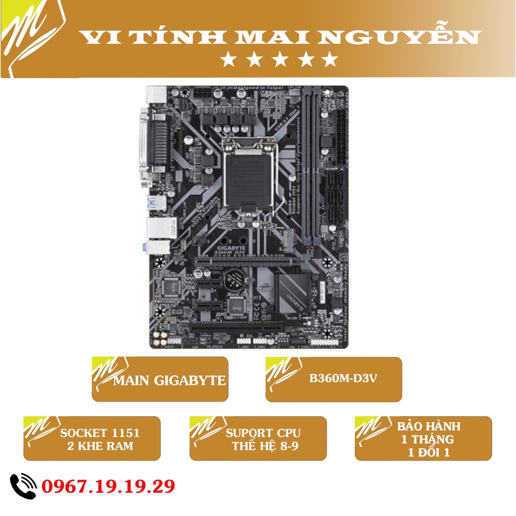 Chính hãng - Main Gigabyte B360. Main cũ. BH 1 tháng | Shopee Việt Nam