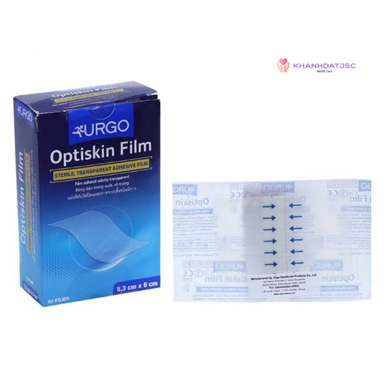 Băng y tế vô trùng trong suốt, không thấm nước Urgo Optiskin Film 73 x ...
