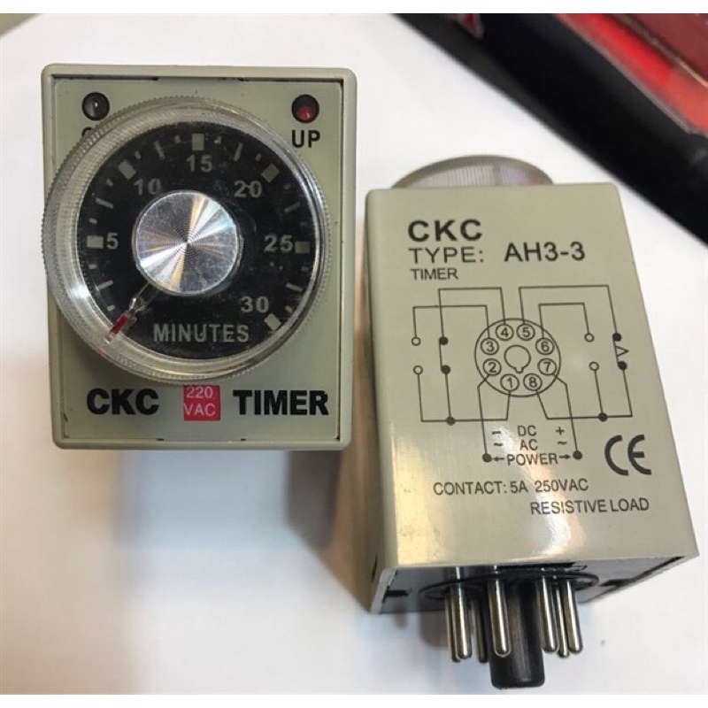 Timer hẹn giờ - 30M- 220 VAC (AH3-3-30M) | Shopee Việt Nam