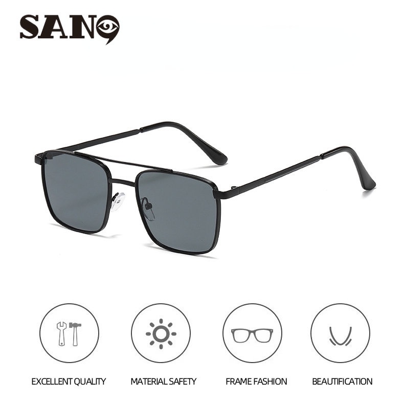 Kính Mát Gọng Vuông Kim Loại Phong Cách Retro Thời Trang Cho Nam [Bán ...