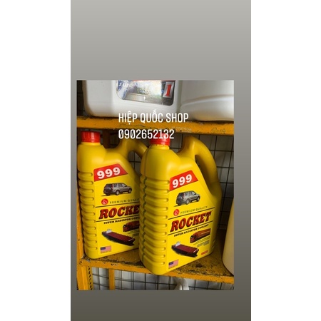 Dung dịch nước làm mát Rocket 999 can 4 lit( màu xanh) | Shopee Việt Nam