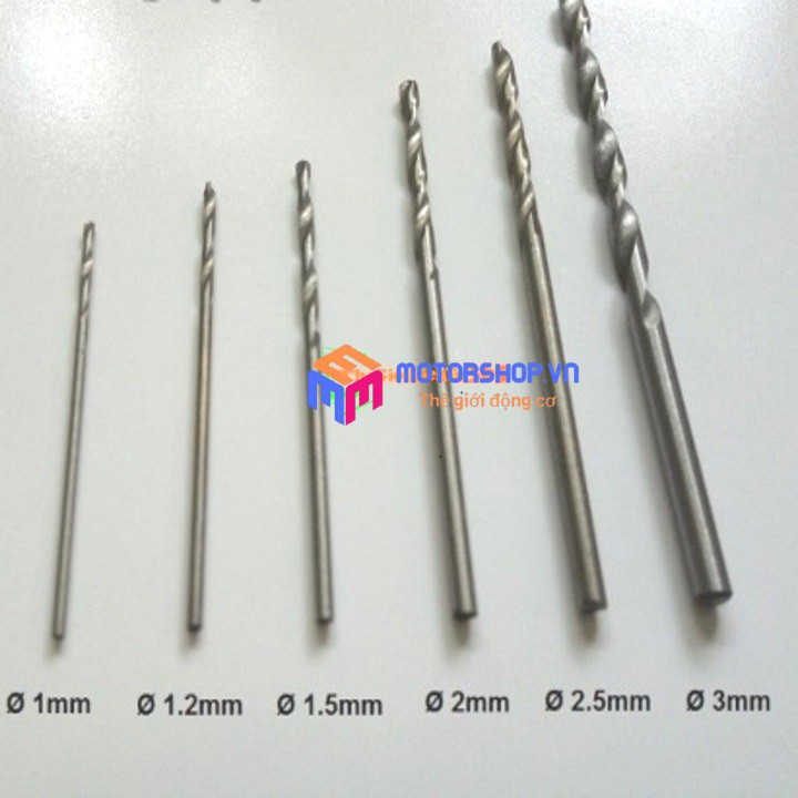 MTS Bộ 6 Mũi Khoan Mini Từ 1mm đến 3mm | Shopee Việt Nam