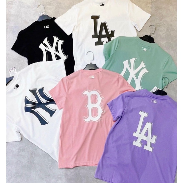 [CHÍNH HÃNG] ÁO THUN MLB BASIC NY LA BOSTON - TEE MLB KOREA FULL TEM TAG | Shopee Việt Nam