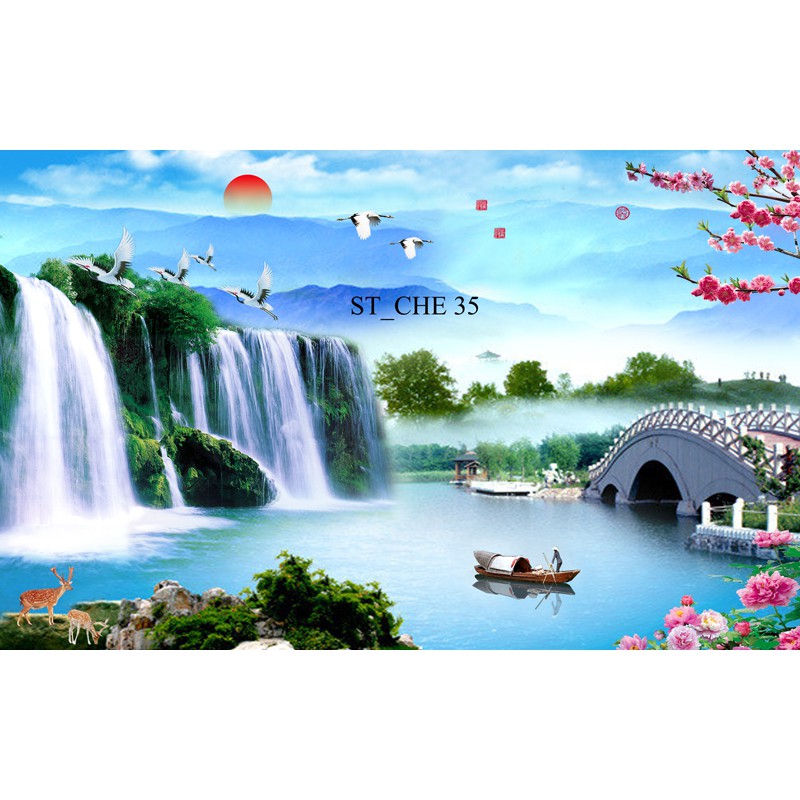 Tranh dán bể cá 3d nhiều kích thướt ( 60x40, 80x40, 80x50 , 90x50 ...