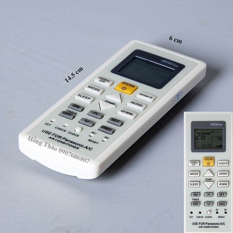 Remote máy lạnh Panasonic nanoe | Shopee Việt Nam