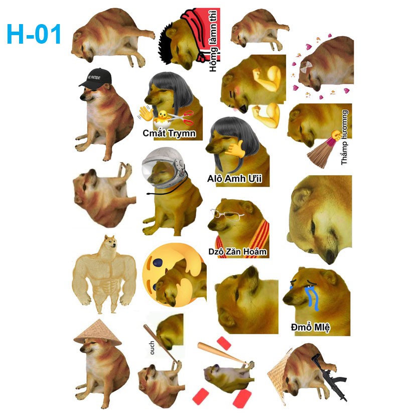 Sticker/ Hình dán Cheems (Xinh- yêu- dễ Thương) | Shopee Việt Nam