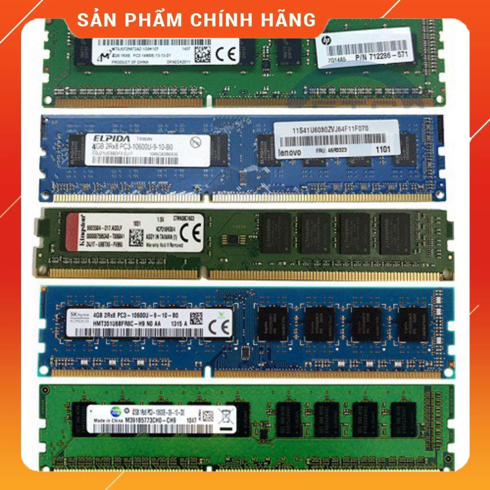 Ram PC DDR3 Desktop 2GB, 4GB buss 1333/1600 chạy H61, B75, H67, H77 ...