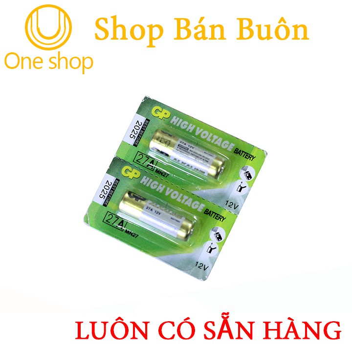 Pin 12V 27A GP ALKALINE sử dụng trong các điều khiển từ xa RF, thiết bị ...