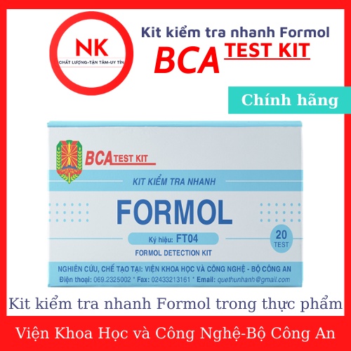 Kit Test Kiểm Tra Nhanh Formol Trong Thực Phẩm Như Hải Sản Sống, Cá ...