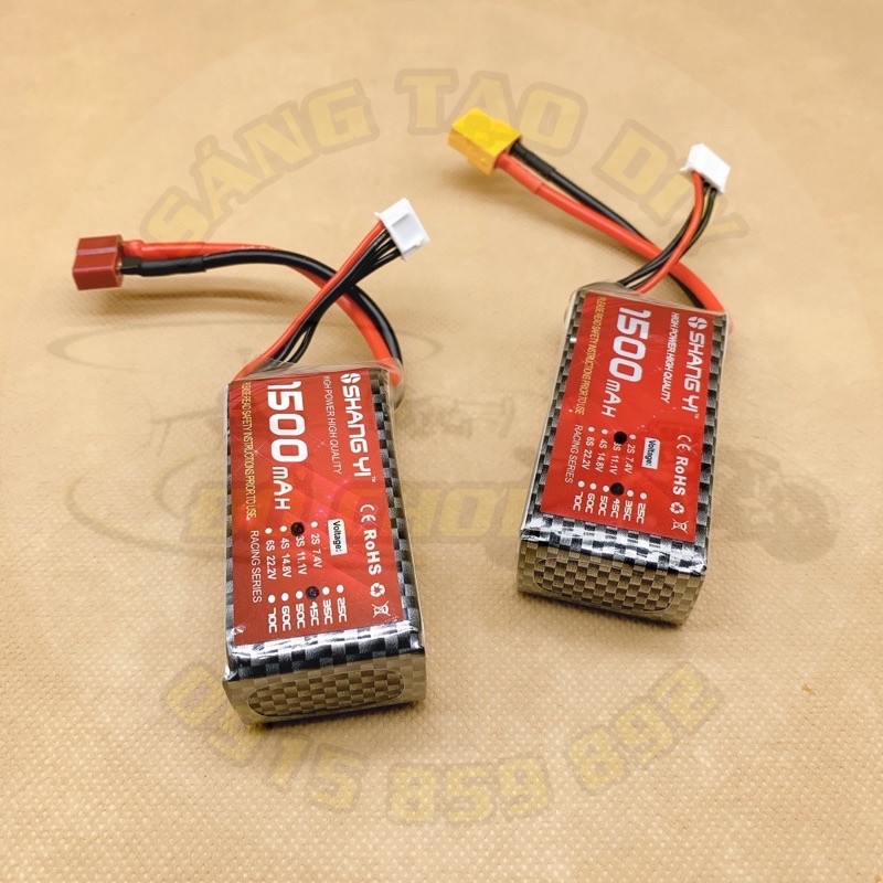 Pin Lipo ShangYi 3s 1500mAh 45C - Phích cắm T và XT60 | Shopee Việt Nam