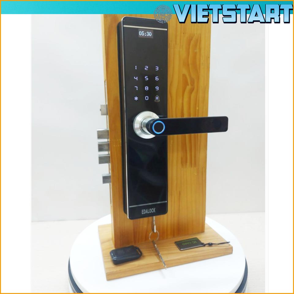 Khóa vân tay EDA LOCK ELI-WF01 - Mở khóa bằng quét vân tay, thẻ từ, mã ...