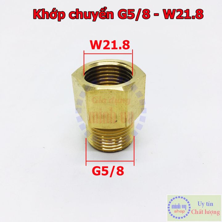 [BT] Khớp chuyển G5/8 (23) sang các chuẩn G1/2 M14x1.5 W21.8 -Đầu chuyển ren van điện | Shopee ...