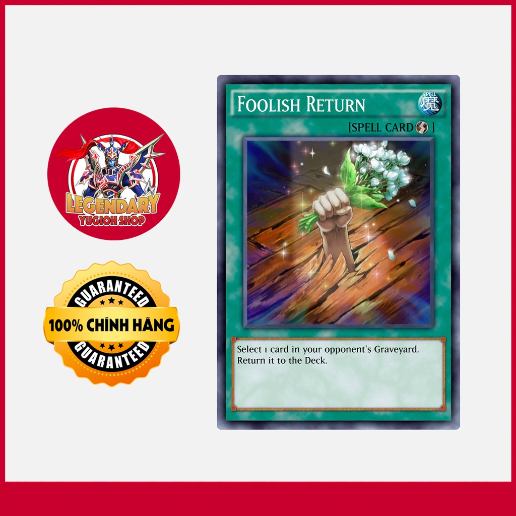 [Thẻ Bài Yugioh Chính Hãng] Foolish Return | Shopee Việt Nam