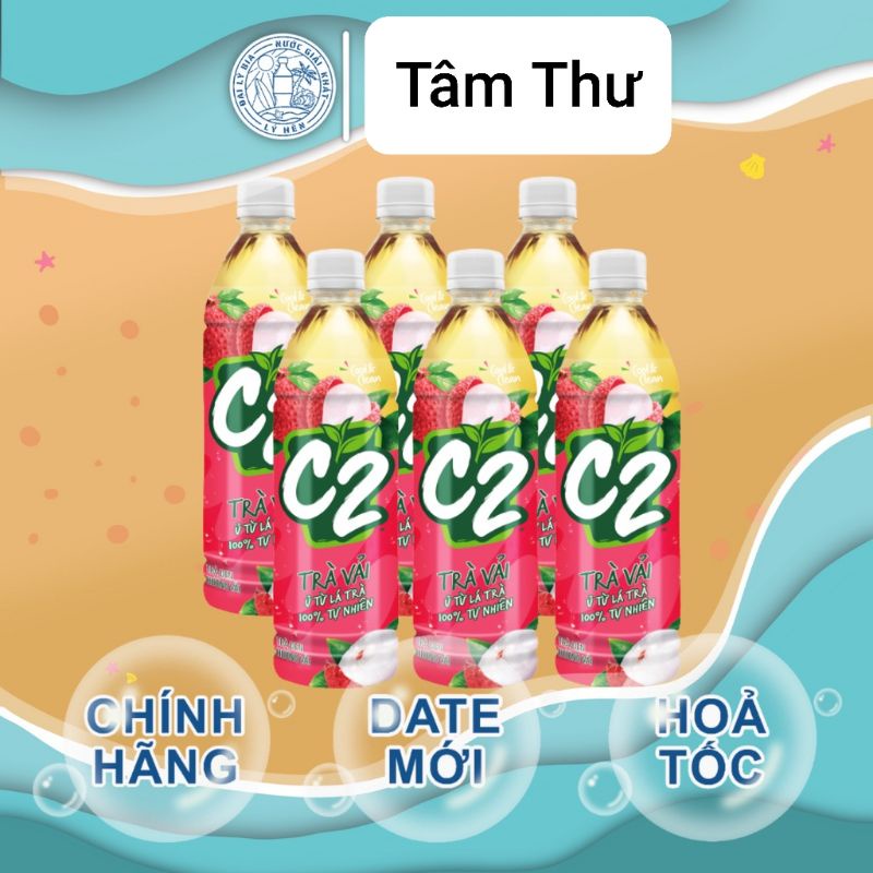 Lốc 6 chai C2 trà vải | Shopee Việt Nam