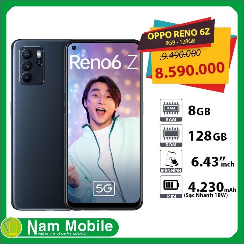 Điện thoại OPPO RENO 6Z - (8GB-128GB) - Hàng chính hãng - Bảo hành 12 ...