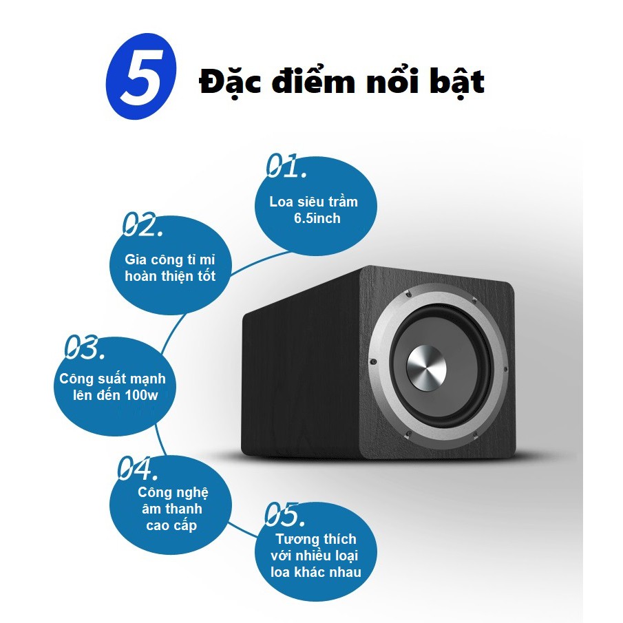 Loa siêu trầm subwoofer 100W Ibass - Loa sub điện công suất 100w ...