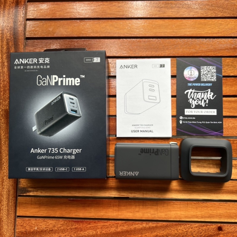 [MỚI RA MẮT] Củ sạc nhanh Anker 735 GaNPrime 65W A2668 2C 1A - Bảo hành 12 tháng | Shopee Việt Nam