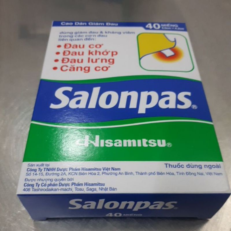 5 Hộp nhỏ Salonpas(1Hộp 40miếng) | Shopee Việt Nam