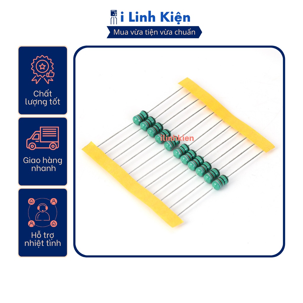Cuộn cảm vạch 1/2W 0410 từ 4.7uH đến 2.2mH (10c) | Shopee Việt Nam