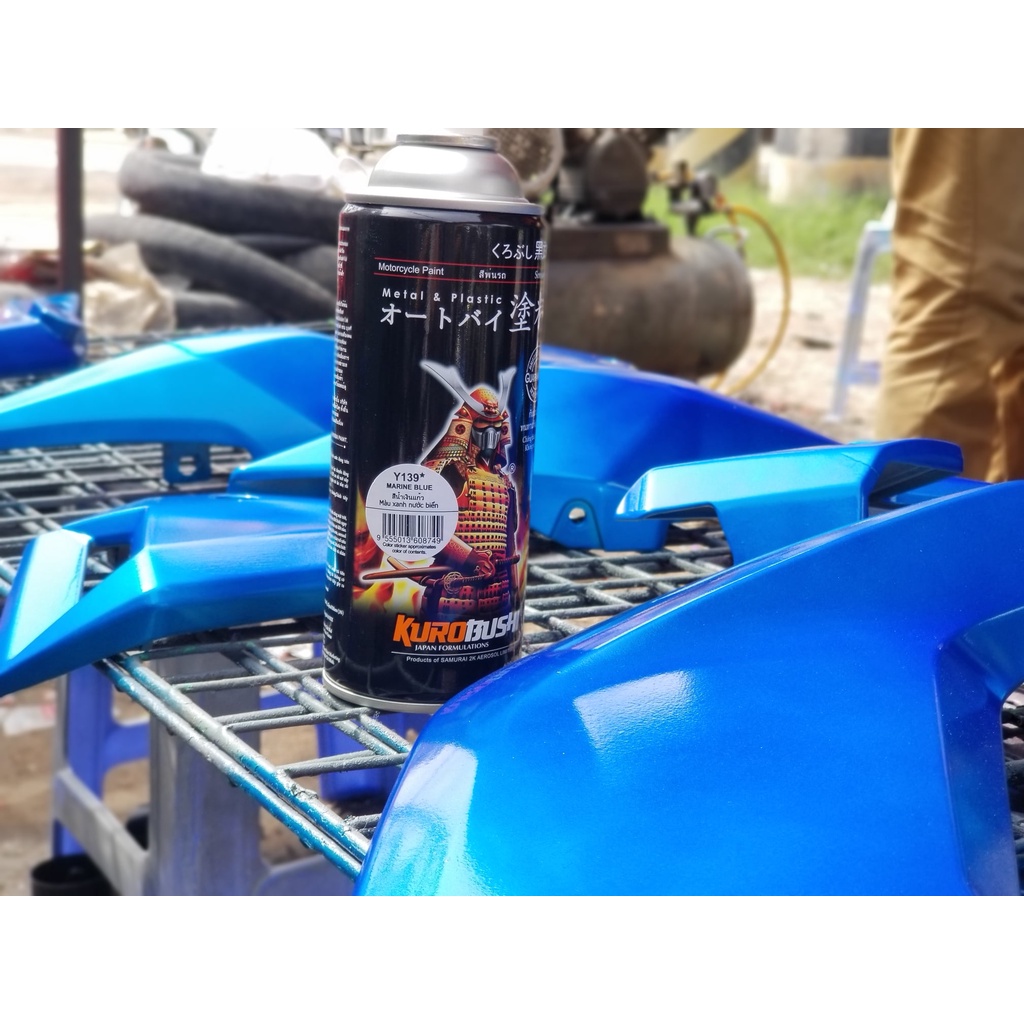 [COMBO] Sơn xịt Samurai màu Candy Xanh Dương - Y139 với bóng thường 128 ...