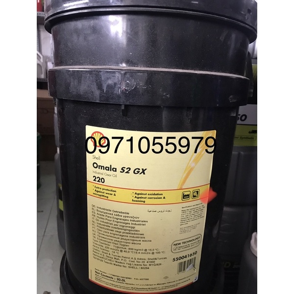 Dầu bánh răng Shell Omala S2 GX 220 | Shopee Việt Nam