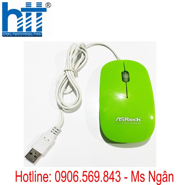 Chuột máy tính Có Dây ASROCK WIRED MOUSE Green | Shopee Việt Nam