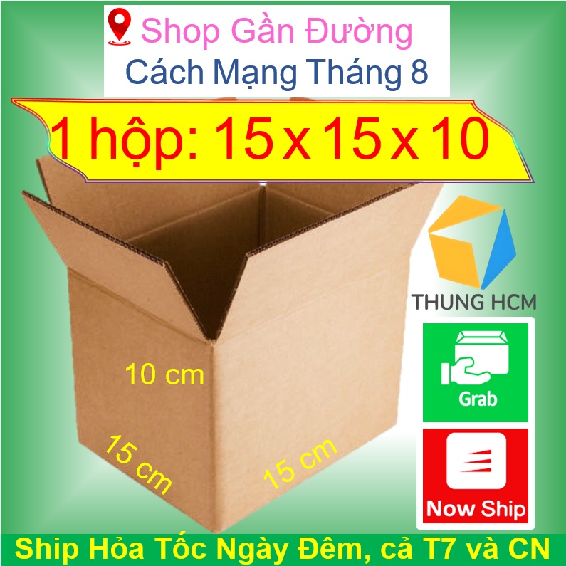 Hộp carton 15x15x10 thùng carton đóng hàng thunghcm H04 | Shopee Việt Nam