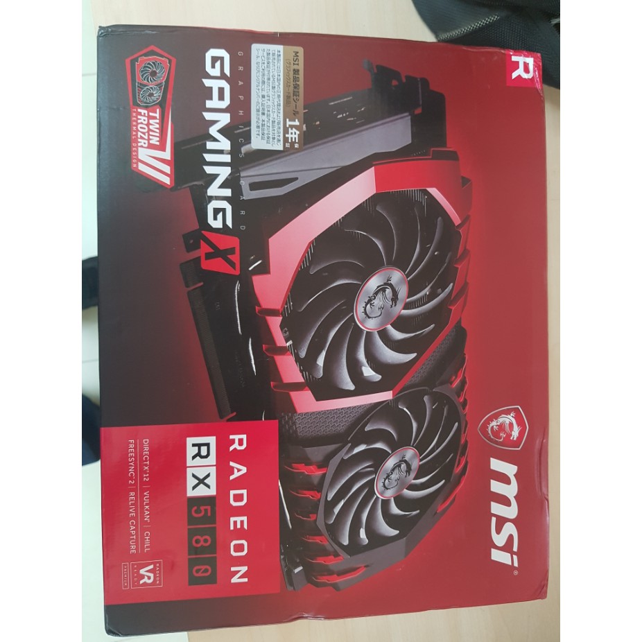 VGA MSI Gaming X RX 580 8GB Full Box bảo hành 12/2020 | Shopee Việt Nam