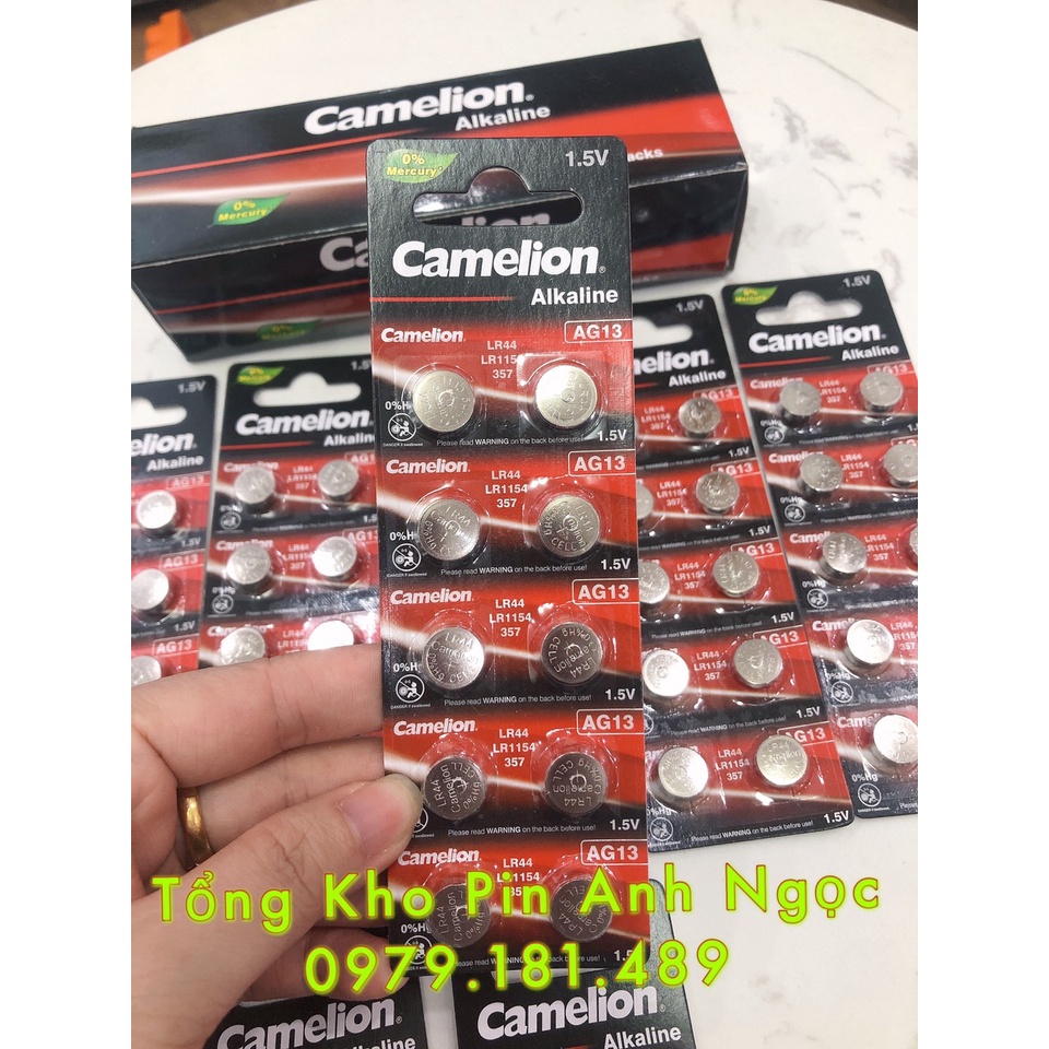 Vỉ 10 Viên Pin AG13 / LR44 / A76 / 1166A / LR1154 /357 Chính Hãng ...