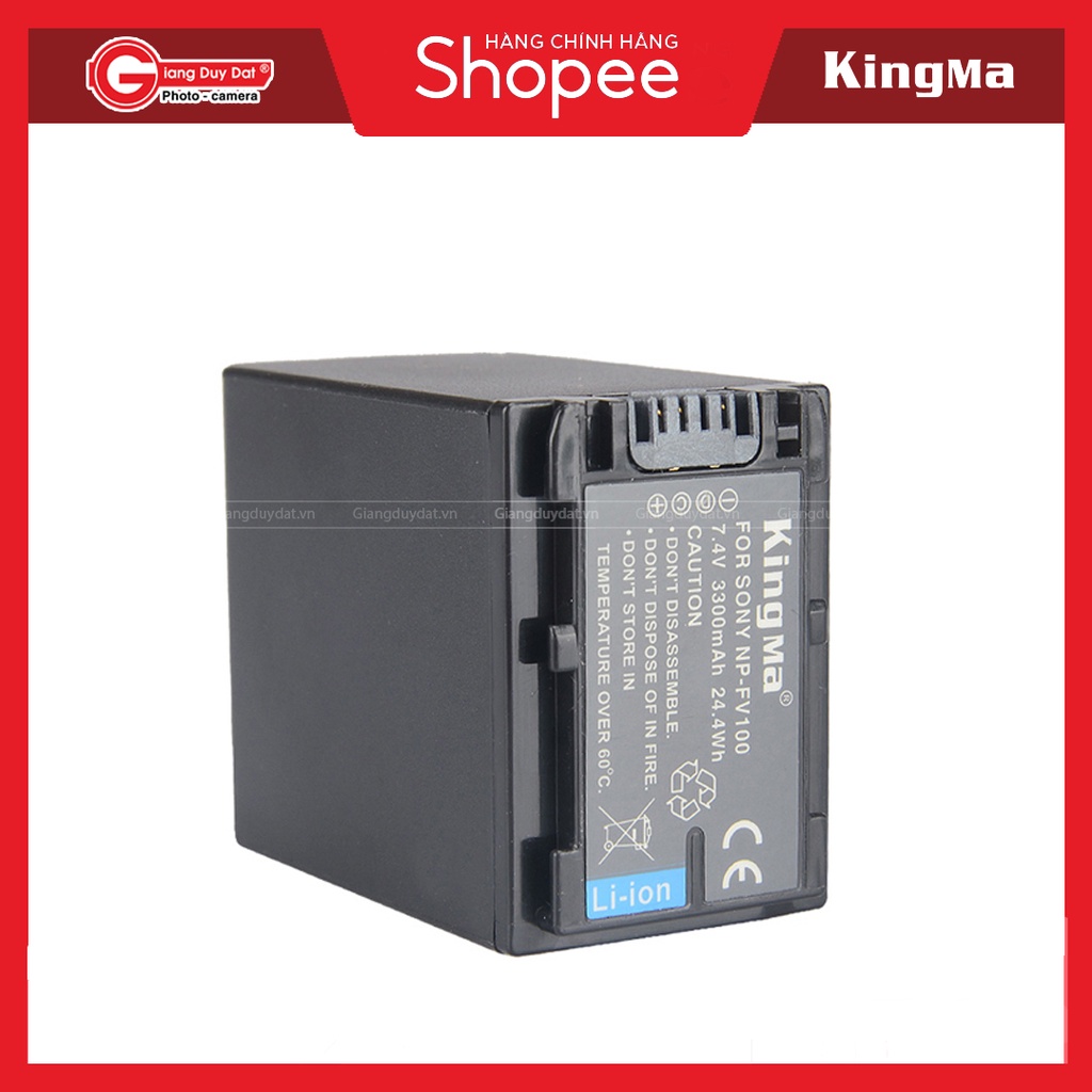 Pin Kingma NP-FV100 Dành Cho Các Model Sony HDR PJ10 - TD10 - CX700 ...