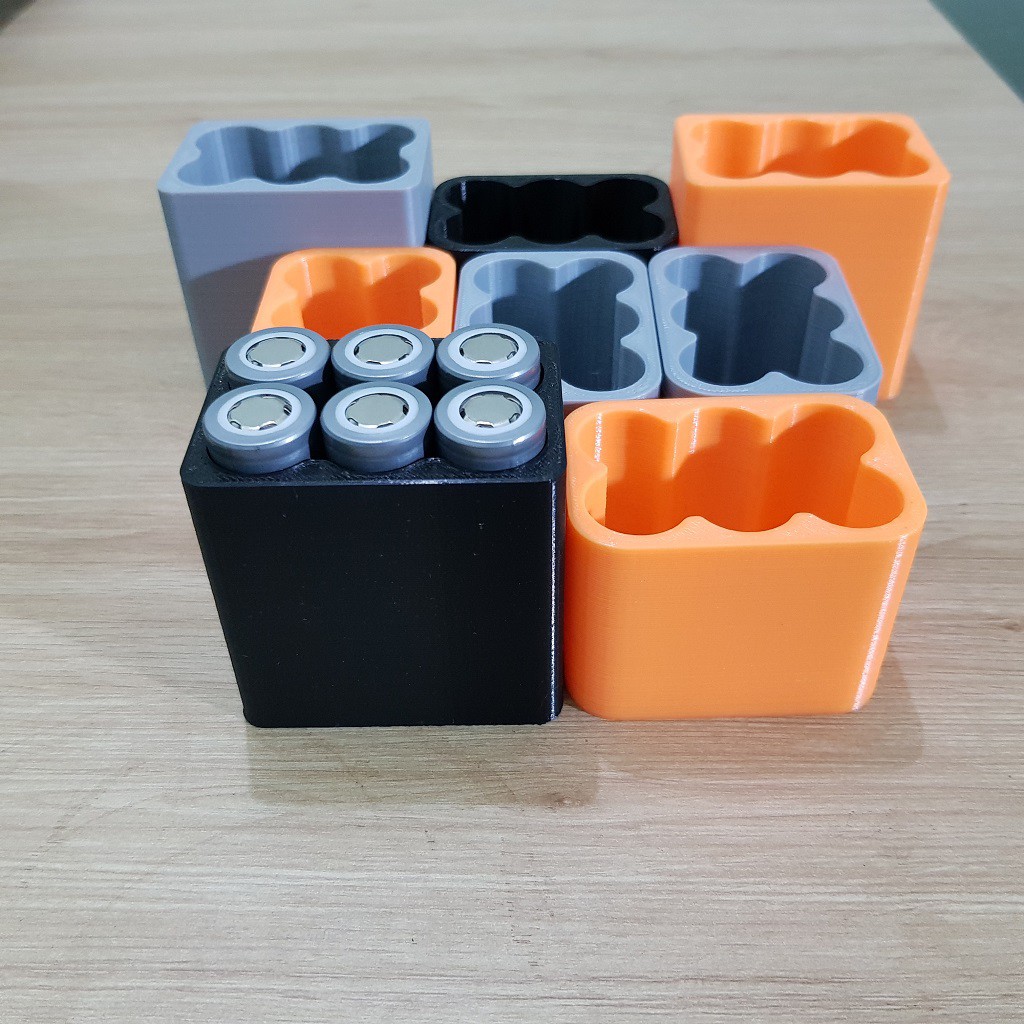 [DIY] Khuôn đóng cell pin 18650 | 3 cell 2 hàng dành cho pin lion ...